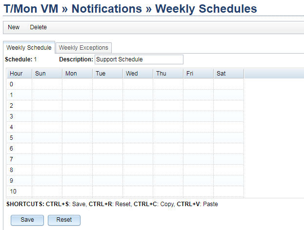 Setting Notifications on T/Mon and Applying Them to a Monitored Device