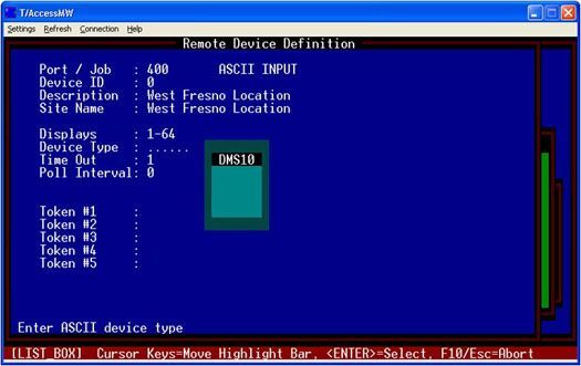 Problem: Trouble Setting Up ASCII on T/Mon for the First Time