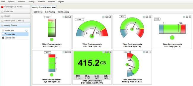 T/Mon LNX Remote Alarm Monitoring System: Screens